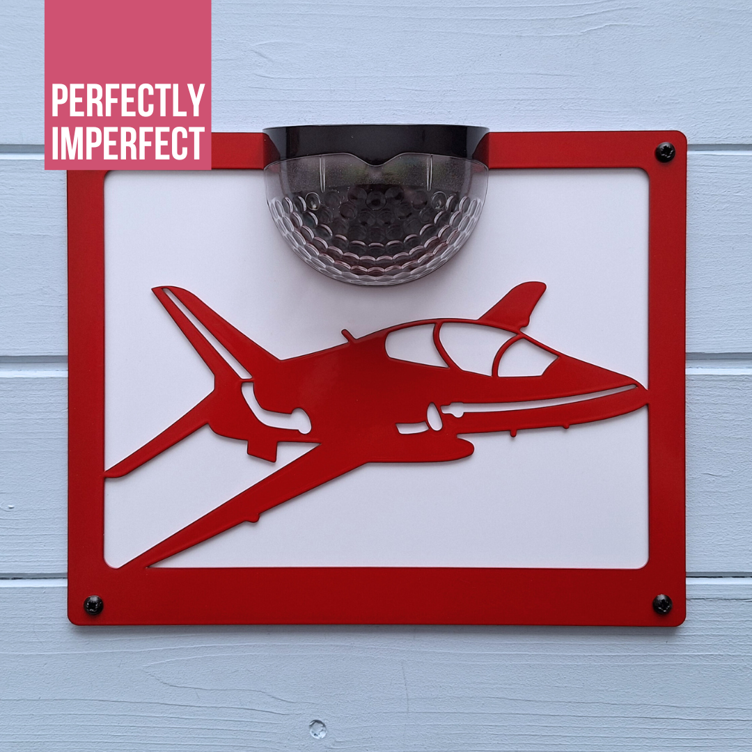 IMPERFECT- Red Hawk T1 Solar Light Wall Plaque — Flory's Online