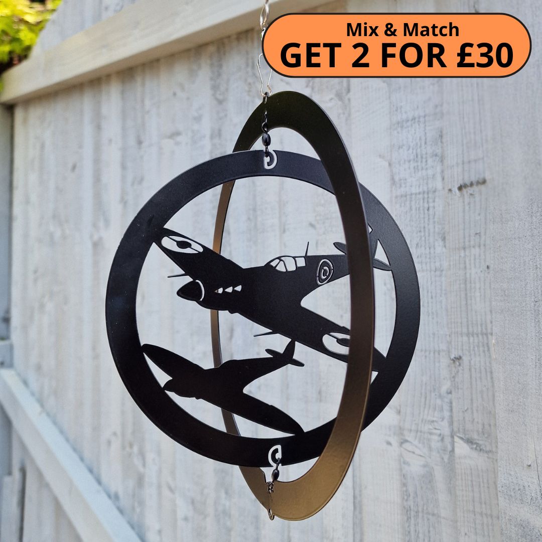 Spitfire Hanging Silhouette Orbit Spinner — Flory's Online