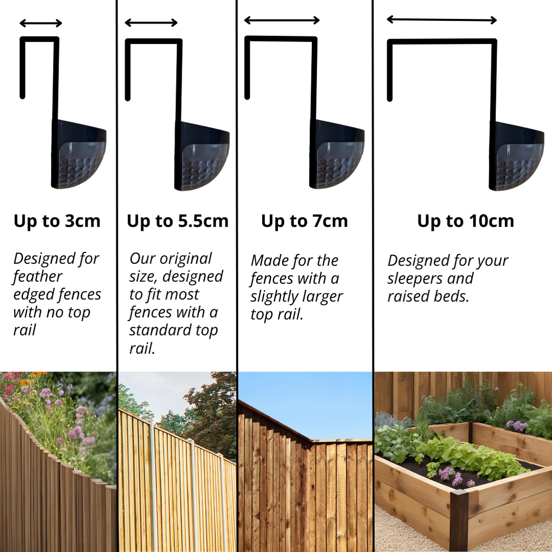 Hook Over Fence Solar Lights – Standard (No Motion Sensor) - No Screws ...