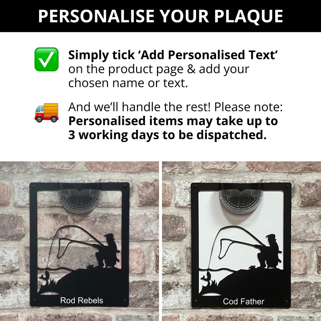 Fisherman Solar Light Wall Plaque — Flory's Online