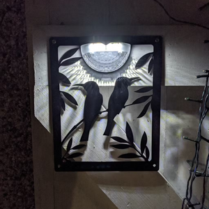 Two Birds Solar Light Wall Plaque — Flory's Online