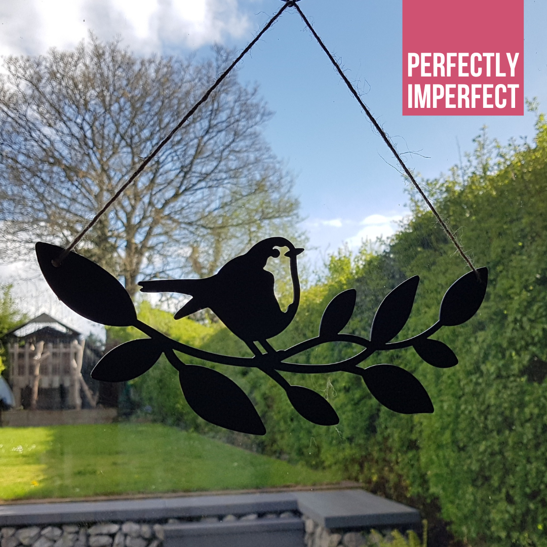 Robin On A Branch Hanging Decoration - Flory's Online