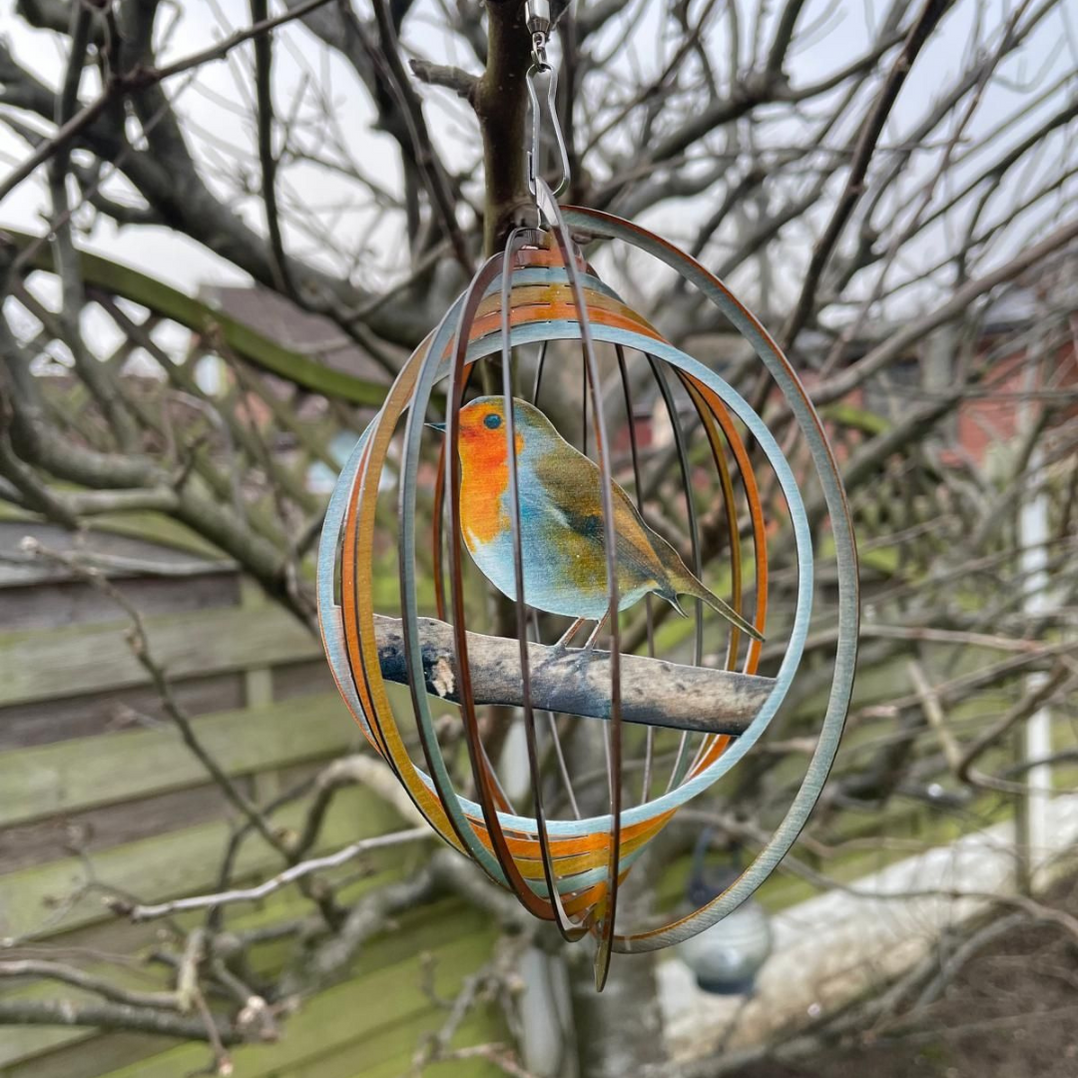 Robin Wind Spinner (Small or Large) — Flory's Online