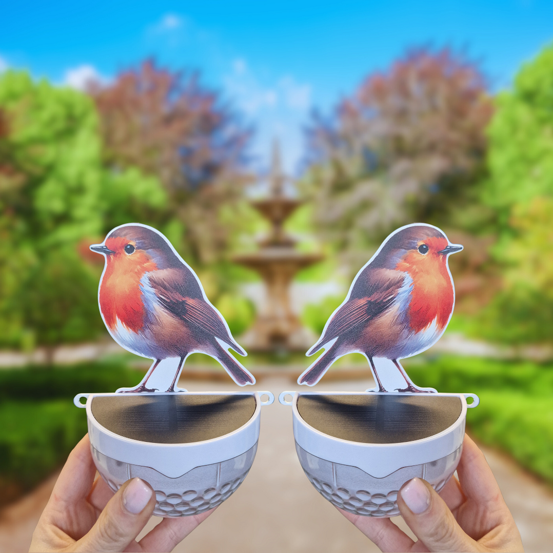 Set of 2 Real Robin Solar Powered LED Light — Flory's Online