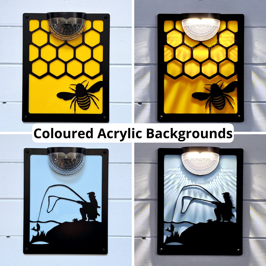 Coloured Acrylic Backgrounds for Solar Plaques — Flory's Online