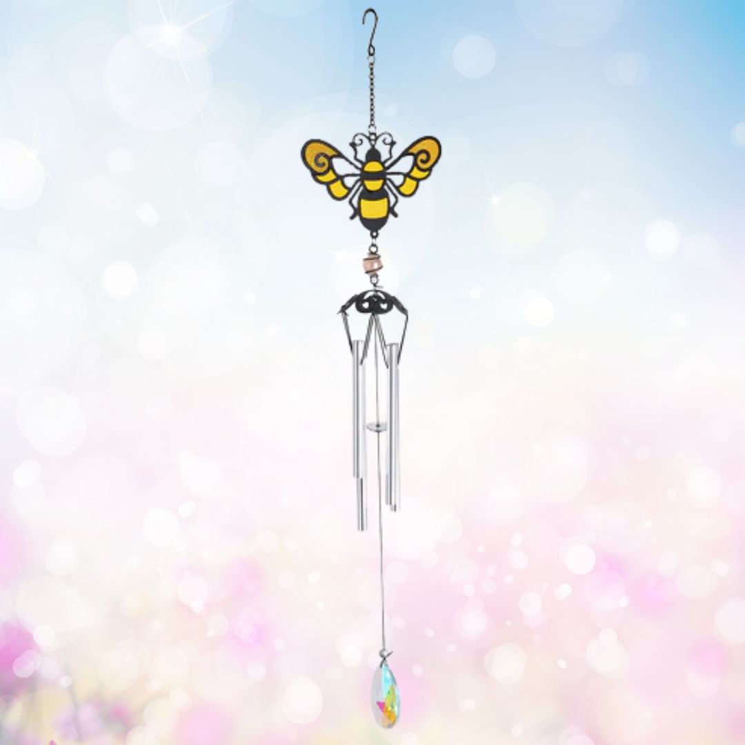 Purple Hanging Fairy Bell Chime - Unique Garden Gifts — Flory's Online