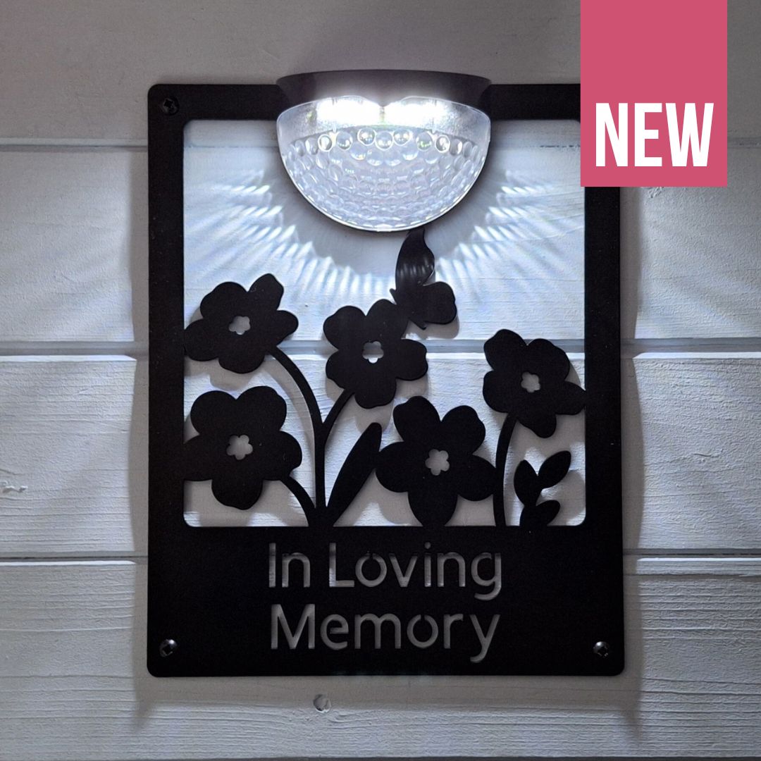 In Loving Memory Solar Light Wall Plaque — Flory's Online