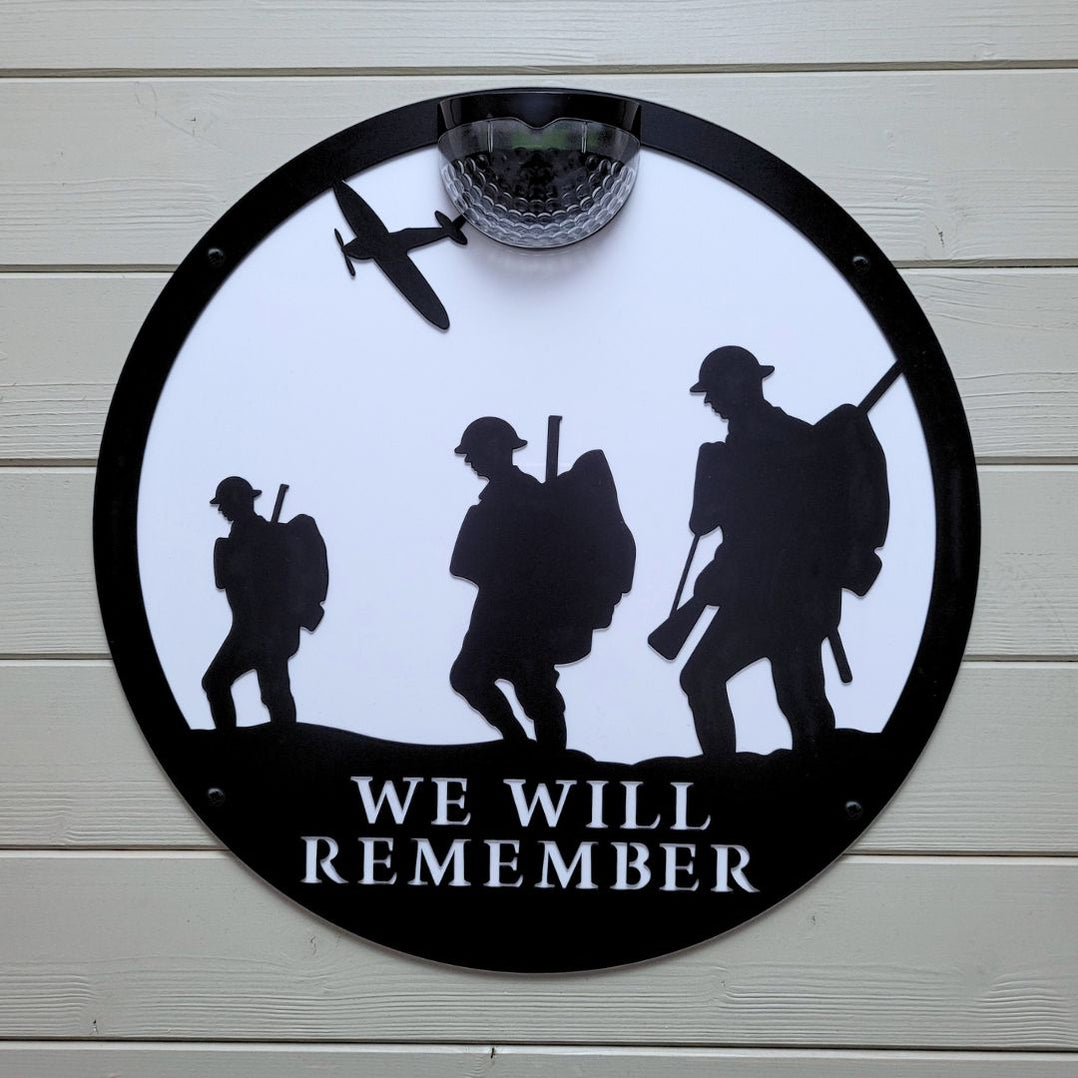 Large Remembrance Circle Solar Plaque — Flory's Online