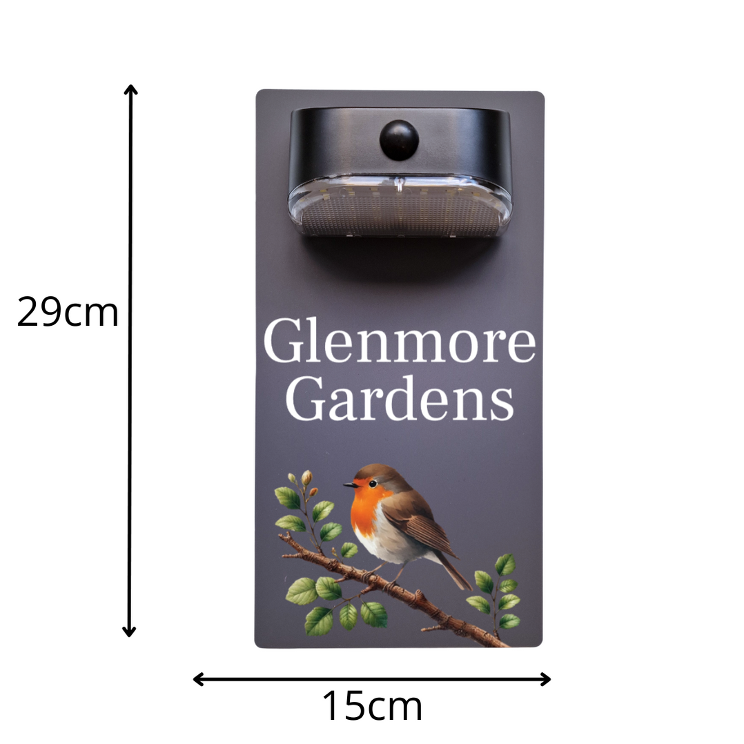 Robin House Number Sign- Flory's Online