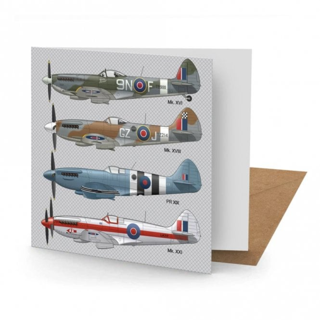 Spitfire Greetings Card — Flory's Online