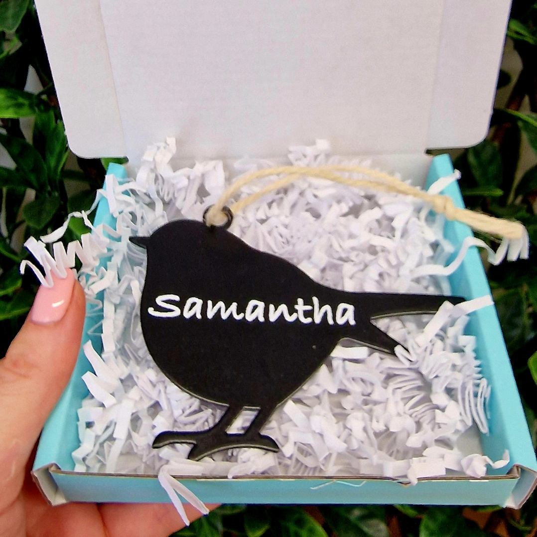 Personalised Robin Hanging Decoration - Flory's Online