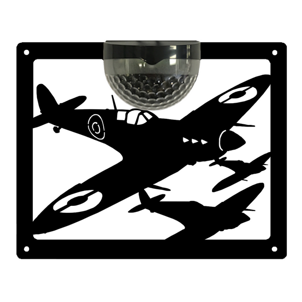 Spitfire Solar-Powered LED Light Wall Shed Plaque – Flory's Online