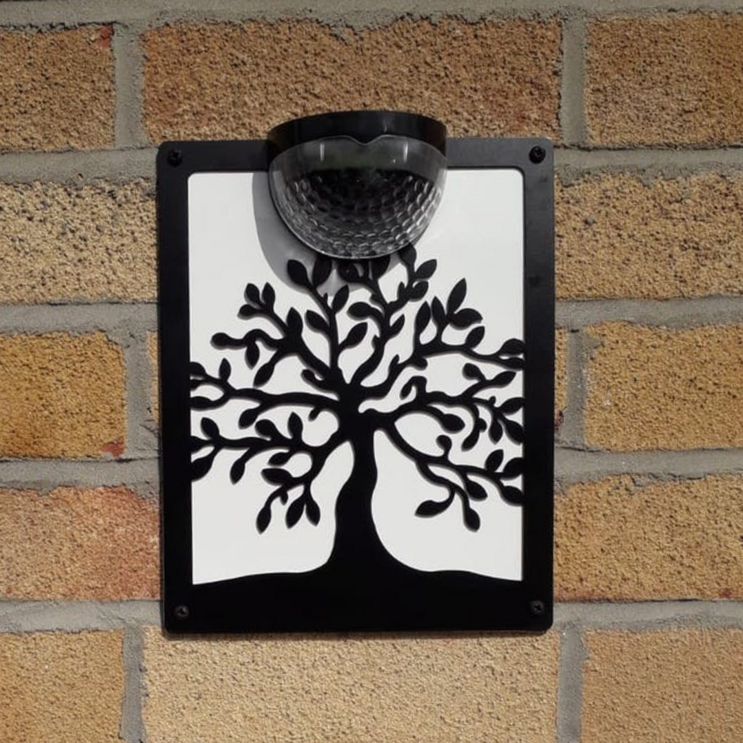Tree of Life Solar Light Wall Plaque — Flory's Online