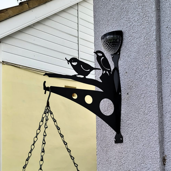 Two Birds Garden Bracket with Solar Powered LED Light- Large – Flory's ...