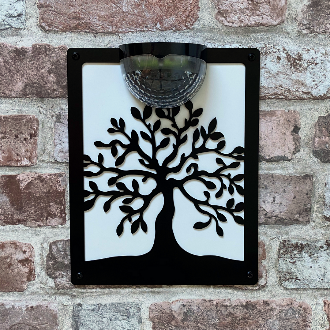 Tree of Life Solar Light Wall Plaque — Flory's Online