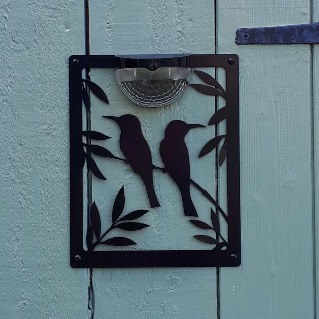 Two Birds Solar Light Wall Plaque — Flory's Online