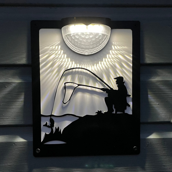 Fisherman Solar Light Wall Plaque – Flory's Online