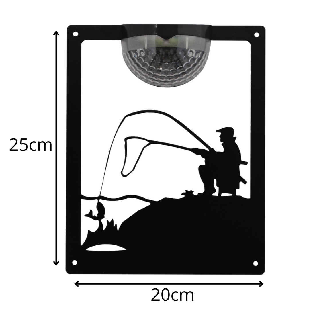 Fisherman Solar Light Wall Plaque — Flory's Online