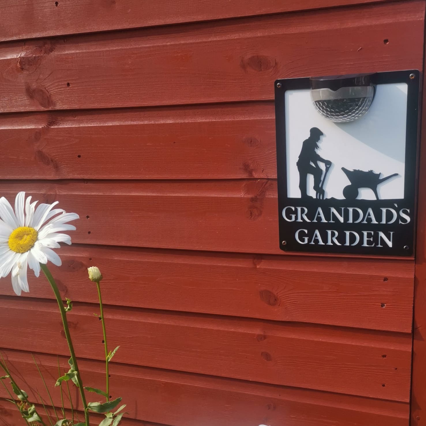 Grandad's Garden Sign with Solar Powered Light — Flory's Online