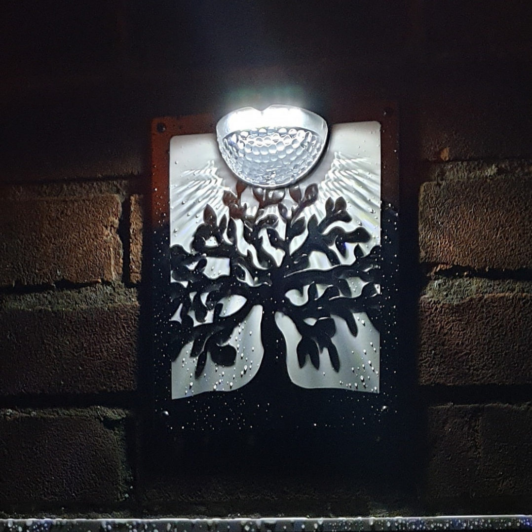 Tree of Life Solar Light Wall Plaque — Flory's Online